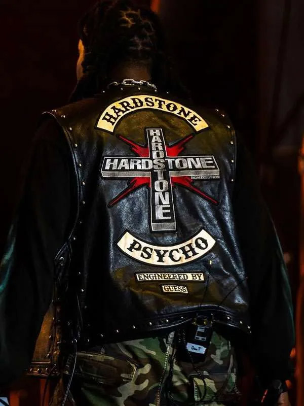 Shop Don Toliver Hardstone Psycho Leather Vest - J4 Jacket
